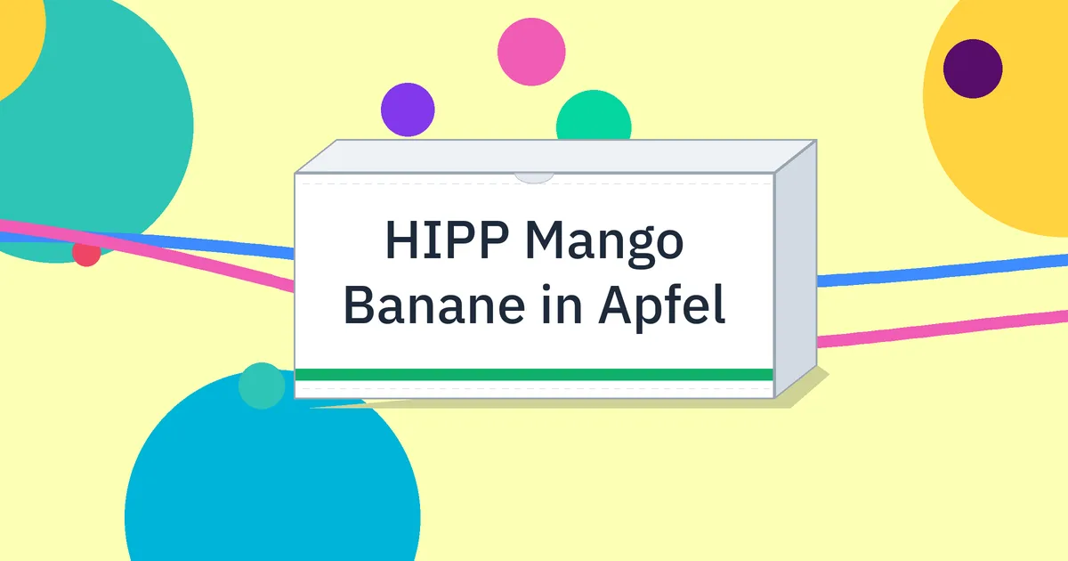 Symbolbild: Packung mit der Aufschrift HIPP Mango Banane in Apfel (PZN 10273153) – Verfügbarkeit und Bezug in Apotheken in Frankfurt am Main