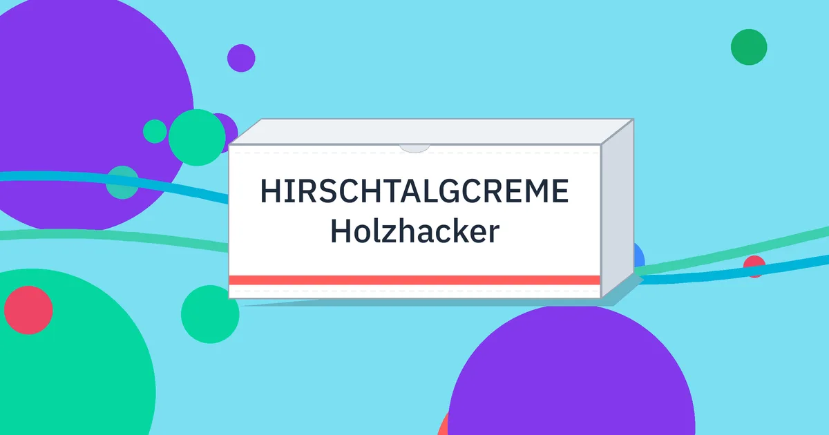 Symbolbild: Packung mit der Aufschrift HIRSCHTALGCREME Holzhacker (PZN 04445897) – Verfügbarkeit und Bezug in Apotheken in Frankfurt am Main