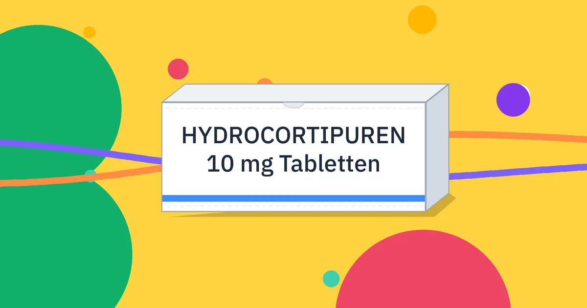 Symbolbild: Packung mit der Aufschrift HYDROCORTIPUREN 10 mg Tabletten (PZN 18020003) – Verfügbarkeit und Bezug in Apotheken in Frankfurt am Main