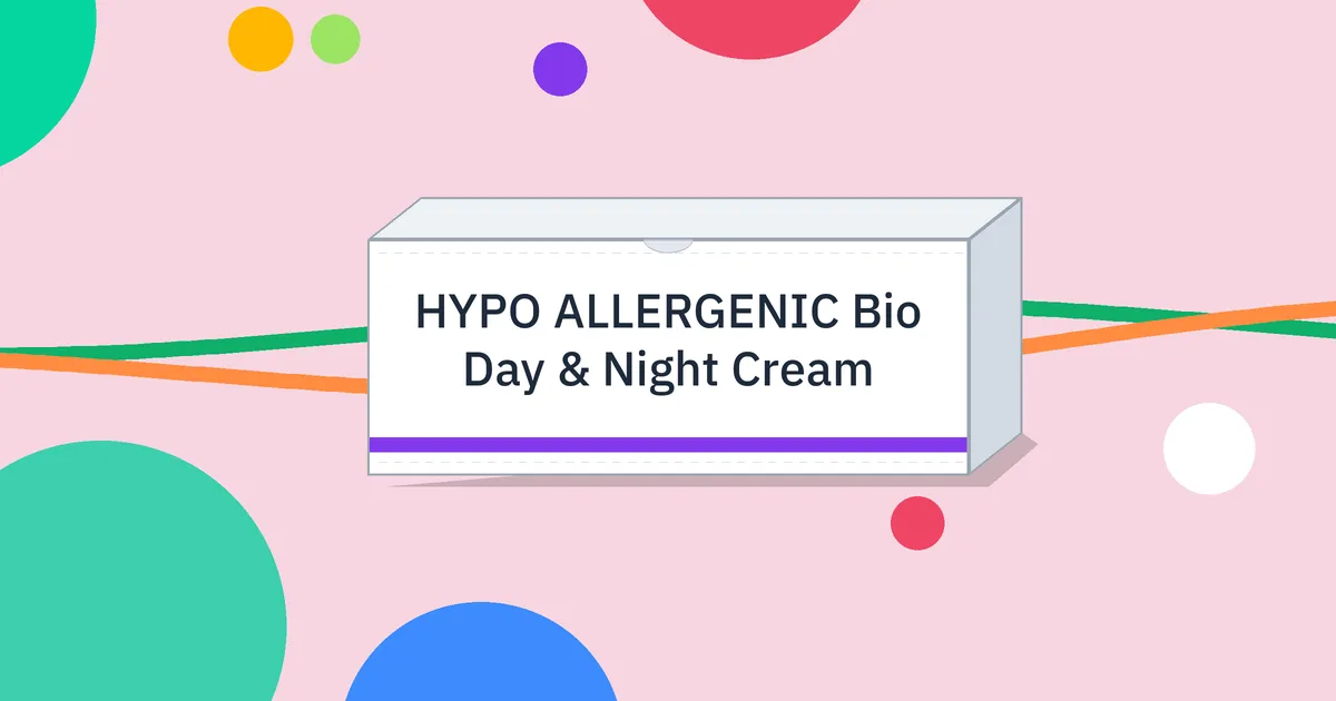Symbolbild: Packung mit der Aufschrift HYPO ALLERGENIC Bio Day & Night Cream (PZN 03663037) – Verfügbarkeit und Bezug in Apotheken in Frankfurt am Main