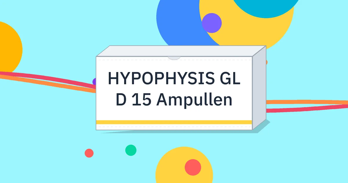Symbolbild: Packung mit der Aufschrift HYPOPHYSIS GL D 15 Ampullen (PZN 02831277) – Verfügbarkeit und Bezug in Apotheken in Frankfurt am Main