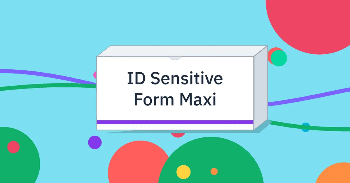 Symbolbild: Packung mit der Aufschrift ID Sensitive Form Maxi (PZN 20363058) – Verfügbarkeit und Bezug in Apotheken in Frankfurt am Main