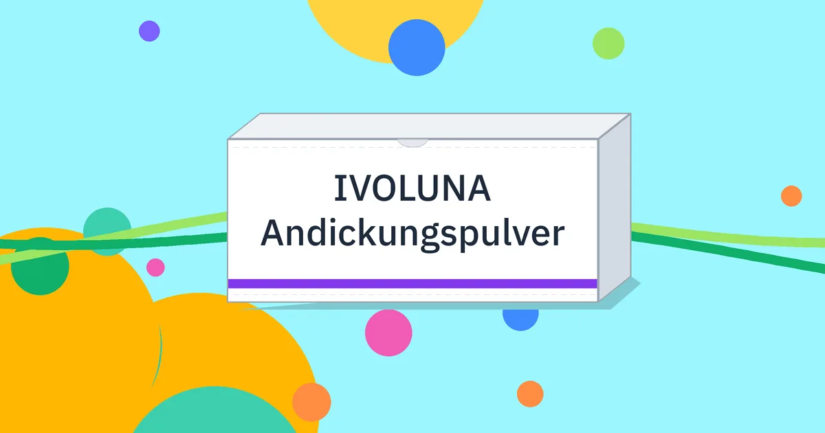Symbolbild: Packung mit der Aufschrift IVOLUNA Andickungspulver (PZN 20284904) – Verfügbarkeit und Bezug in Apotheken in Frankfurt am Main