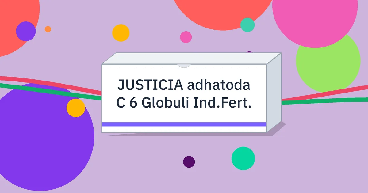 Symbolbild: Packung mit der Aufschrift JUSTICIA adhatoda C 6 Globuli Ind.Fert. (PZN 17717995) – Verfügbarkeit und Bezug in Apotheken in Frankfurt am Main