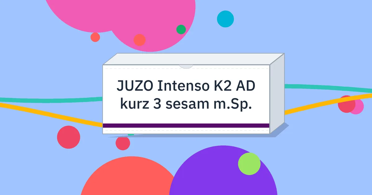 Symbolbild: Packung mit der Aufschrift JUZO Intenso K2 AD kurz 3 sesam m.Sp. (PZN 18607441) – Verfügbarkeit und Bezug in Apotheken in Frankfurt am Main