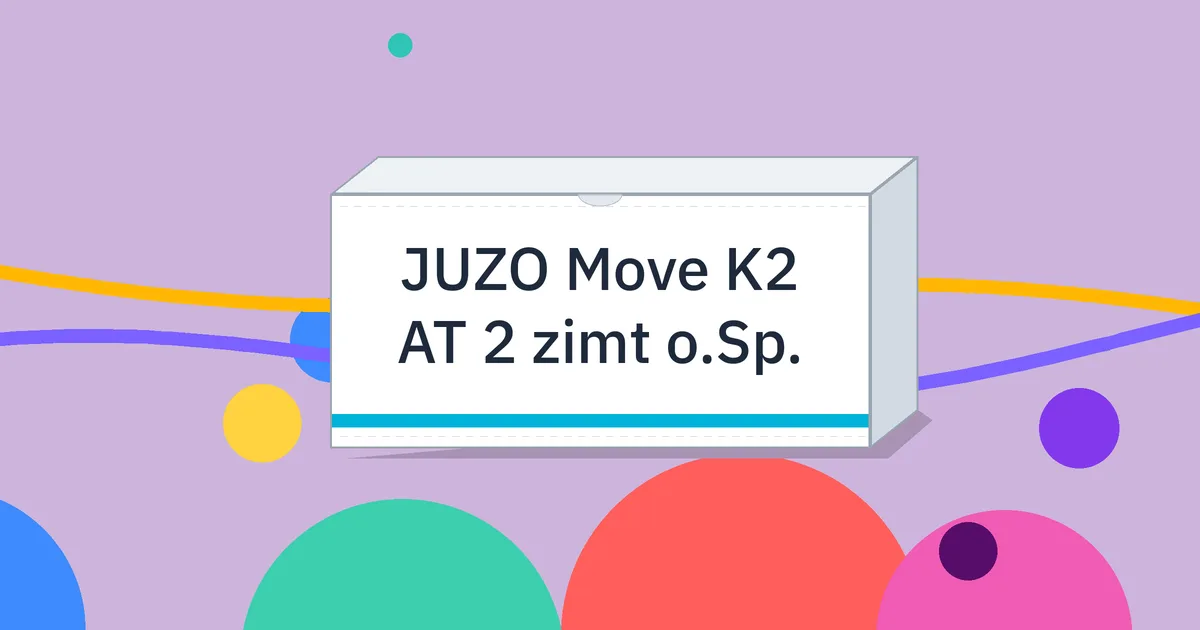 Symbolbild: Packung mit der Aufschrift JUZO Move K2 AT 2 zimt o.Sp. (PZN 20669099) – Verfügbarkeit und Bezug in Apotheken in Frankfurt am Main