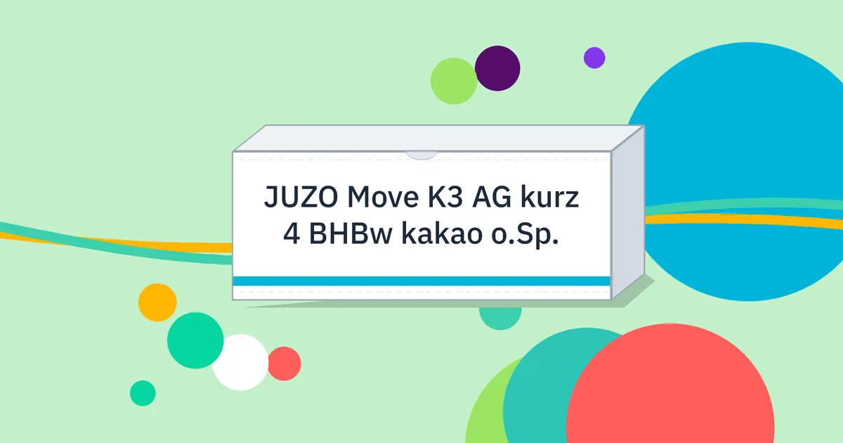 Symbolbild: Packung mit der Aufschrift JUZO Move K3 AG kurz 4 BHBw kakao o.Sp. (PZN 18593791) – Verfügbarkeit und Bezug in Apotheken in Frankfurt am Main