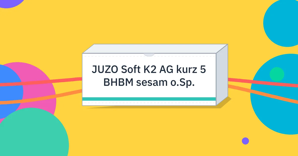 Symbolbild: Packung mit der Aufschrift JUZO Soft K2 AG kurz 5 BHBM sesam o.Sp. (PZN 14861562) – Verfügbarkeit und Bezug in Apotheken in Frankfurt am Main