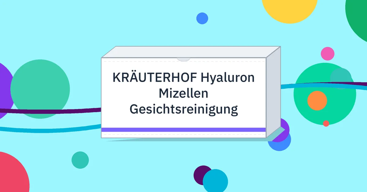 Symbolbild: Packung mit der Aufschrift KRÄUTERHOF Hyaluron Mizellen Gesichtsreinigung (PZN 14412640) – Verfügbarkeit und Bezug in Apotheken in Frankfurt am Main