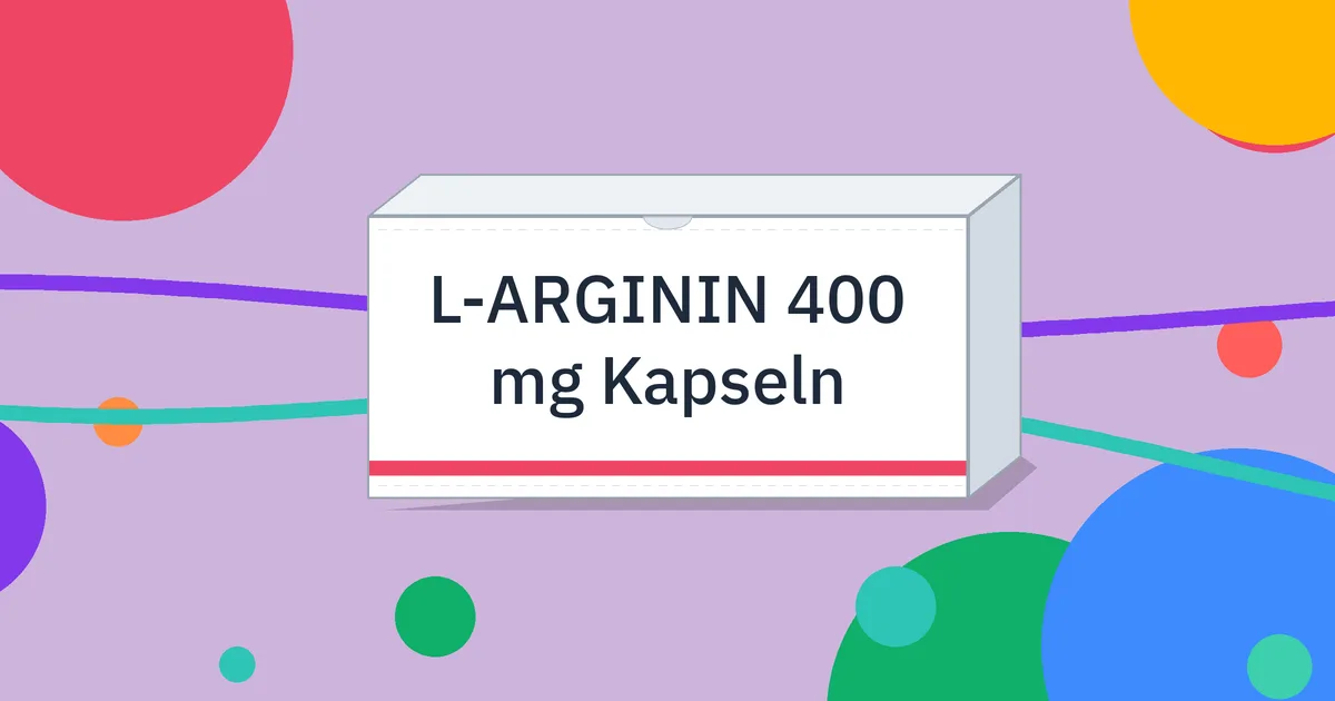 Symbolbild: Packung mit der Aufschrift L-ARGININ 400 mg Kapseln (PZN 10060339) – Verfügbarkeit und Bezug in Apotheken in Frankfurt am Main