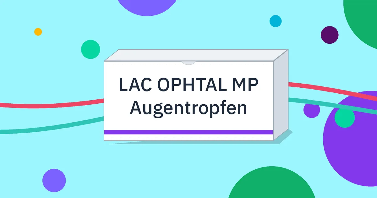Symbolbild: Packung mit der Aufschrift LAC OPHTAL MP Augentropfen (PZN 05385105) – Verfügbarkeit und Bezug in Apotheken in Frankfurt am Main