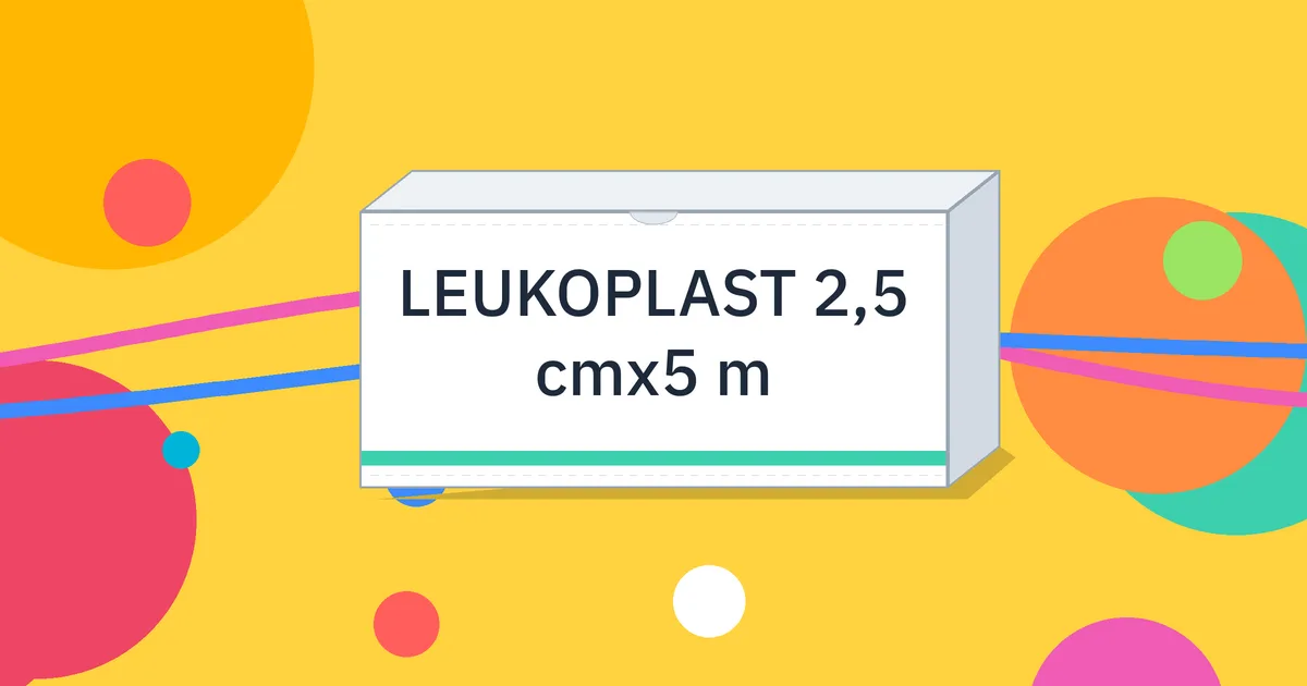 Symbolbild: Packung mit der Aufschrift LEUKOPLAST 2,5 cmx5 m (PZN 17565841) – Verfügbarkeit und Bezug in Apotheken in Frankfurt am Main