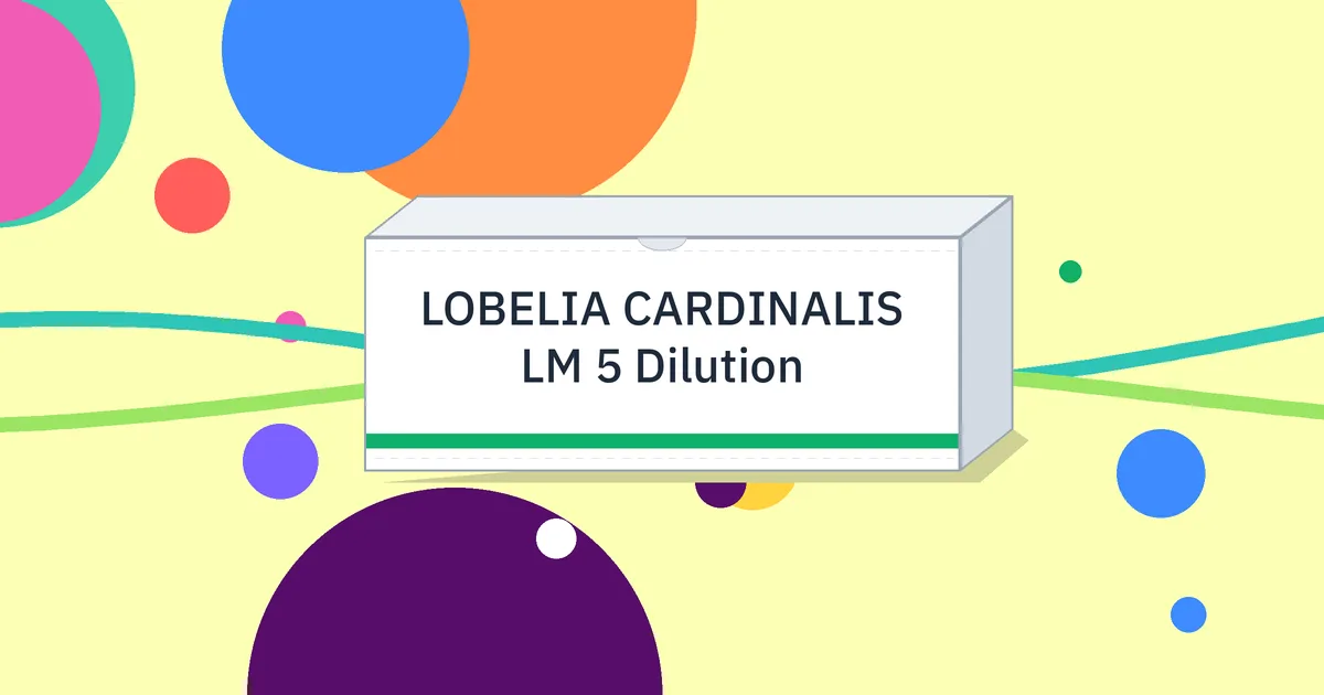 Symbolbild: Packung mit der Aufschrift LOBELIA CARDINALIS LM 5 Dilution (PZN 13532827) – Verfügbarkeit und Bezug in Apotheken in Frankfurt am Main