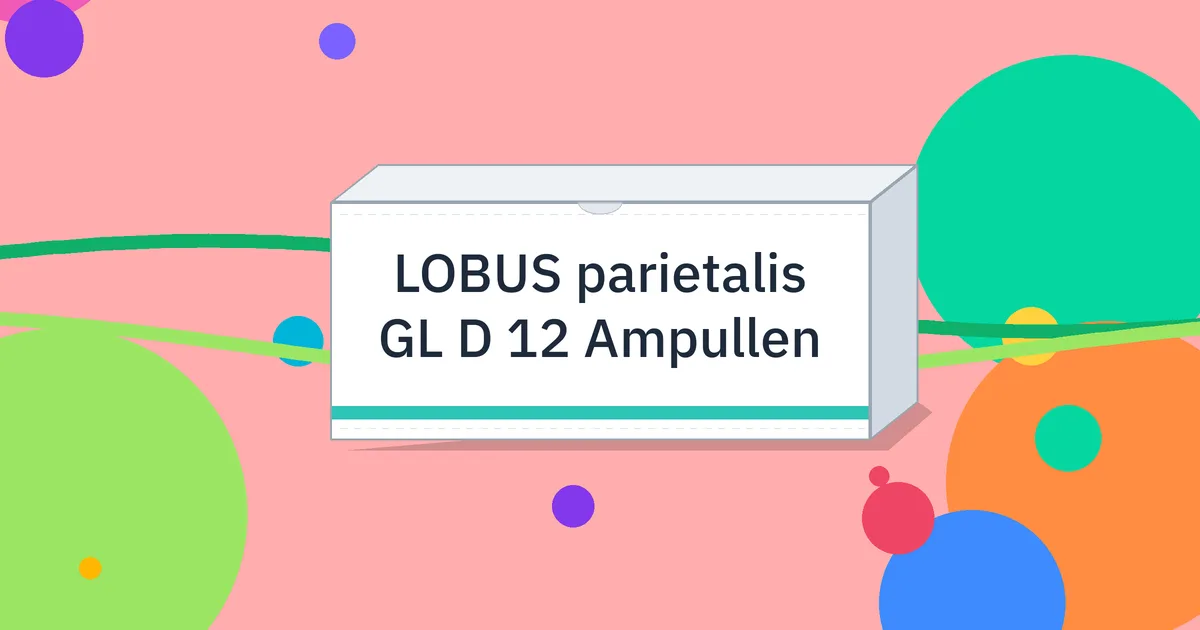 Symbolbild: Packung mit der Aufschrift LOBUS parietalis GL D 12 Ampullen (PZN 04619570) – Verfügbarkeit und Bezug in Apotheken in Frankfurt am Main