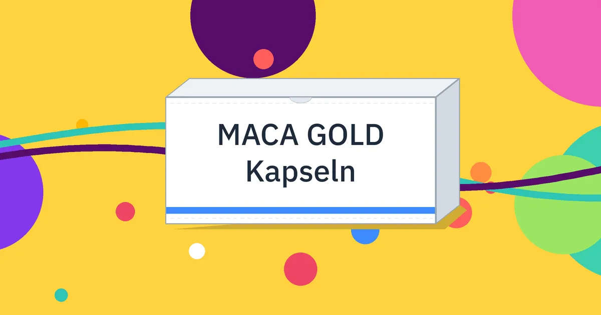 Symbolbild: Packung mit der Aufschrift MACA GOLD Kapseln (PZN 15392187) – Verfügbarkeit und Bezug in Apotheken in Frankfurt am Main