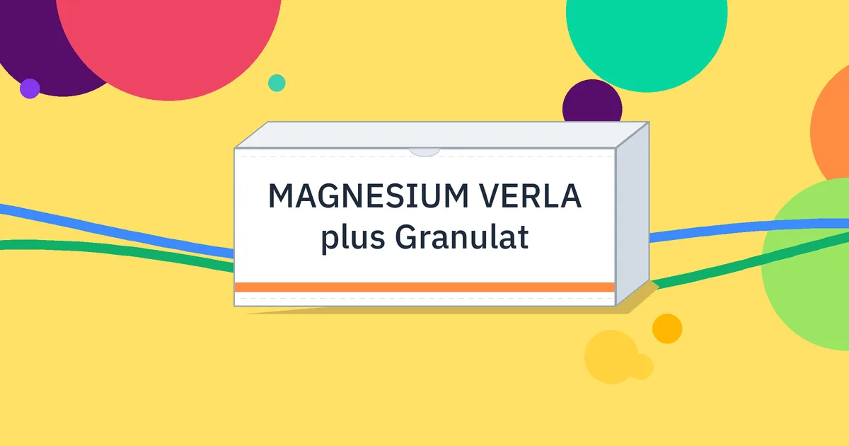 Symbolbild: Packung mit der Aufschrift MAGNESIUM VERLA plus Granulat (PZN 01007872) – Verfügbarkeit und Bezug in Apotheken in Frankfurt am Main