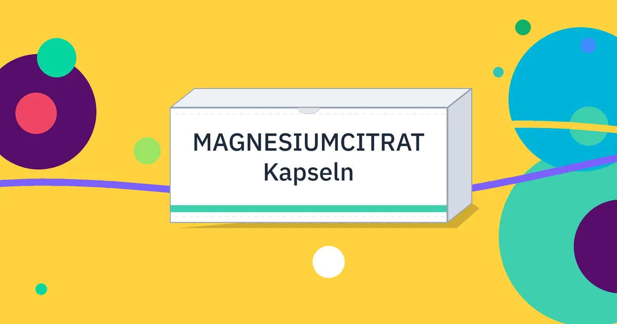 Symbolbild: Packung mit der Aufschrift MAGNESIUMCITRAT Kapseln (PZN 06339219) – Verfügbarkeit und Bezug in Apotheken in Frankfurt am Main