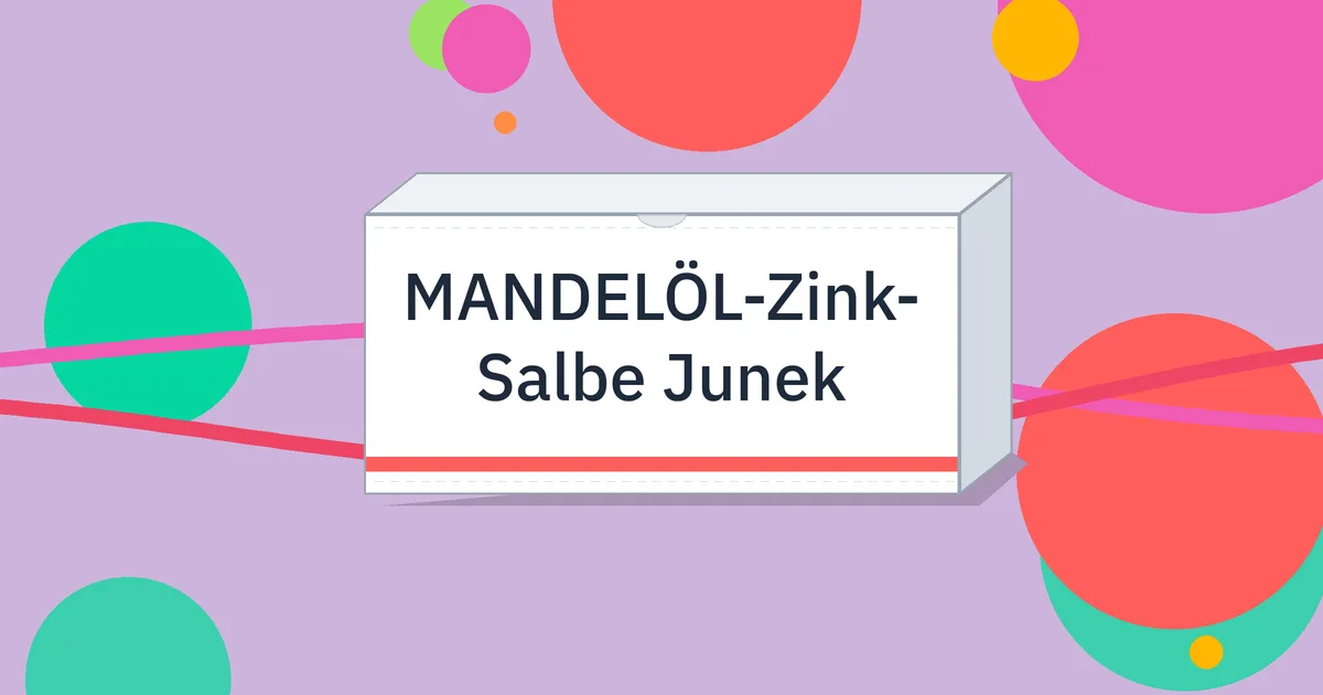 Symbolbild: Packung mit der Aufschrift MANDELÖL-Zink-Salbe Junek (PZN 18851460) – Verfügbarkeit und Bezug in Apotheken in Frankfurt am Main