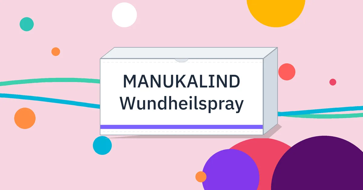 Symbolbild: Packung mit der Aufschrift MANUKALIND Wundheilspray (PZN 17572686) – Verfügbarkeit und Bezug in Apotheken in Frankfurt am Main