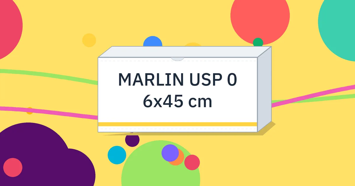Symbolbild: Packung mit der Aufschrift MARLIN USP 0 6x45 cm (PZN 07327419) – Verfügbarkeit und Bezug in Apotheken in Frankfurt am Main