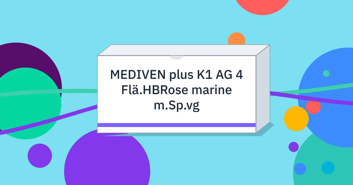 Symbolbild: Packung mit der Aufschrift MEDIVEN plus K1 AG 4 Flä.HBRose marine m.Sp.vg (PZN 15912959) – Verfügbarkeit und Bezug in Apotheken in Frankfurt am Main