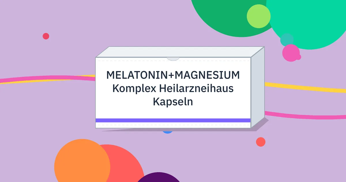 Symbolbild: Packung mit der Aufschrift MELATONIN+MAGNESIUM Komplex Heilarzneihaus Kapseln (PZN 15876241) – Verfügbarkeit und Bezug in Apotheken in Frankfurt am Main