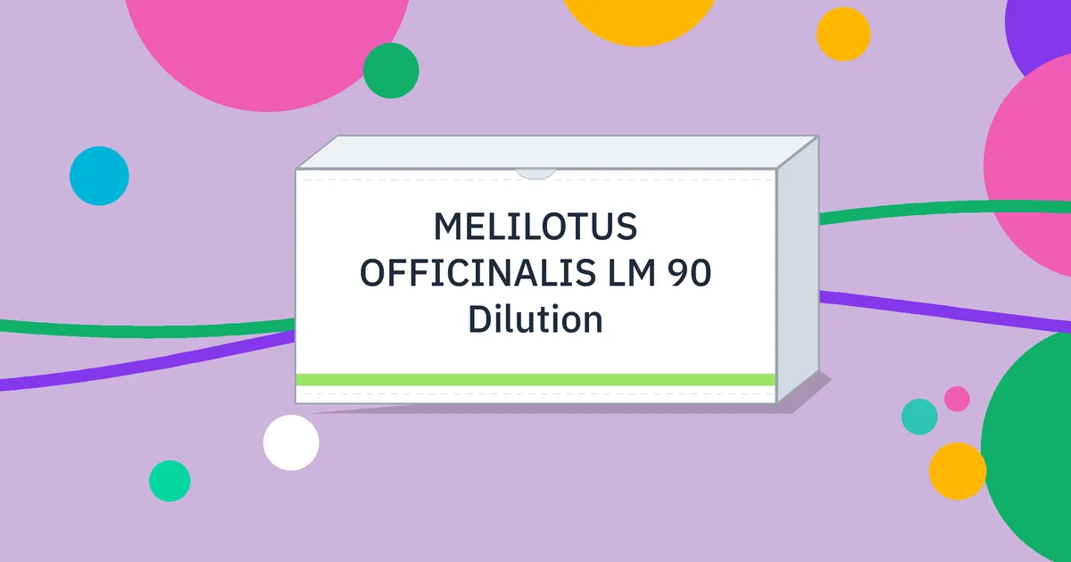 Symbolbild: Packung mit der Aufschrift MELILOTUS OFFICINALIS LM 90 Dilution (PZN 13603125) – Verfügbarkeit und Bezug in Apotheken in Frankfurt am Main