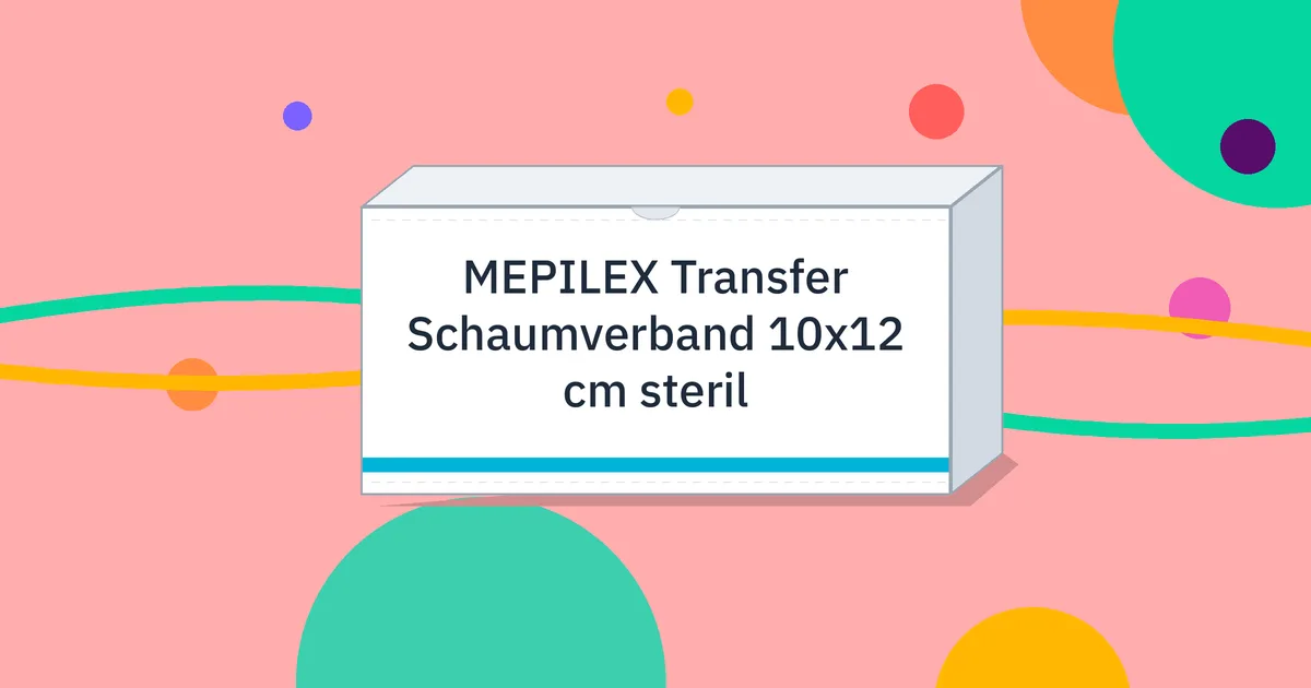 Symbolbild: Packung mit der Aufschrift MEPILEX Transfer Schaumverband 10x12 cm steril (PZN 16777860) – Verfügbarkeit und Bezug in Apotheken in Frankfurt am Main