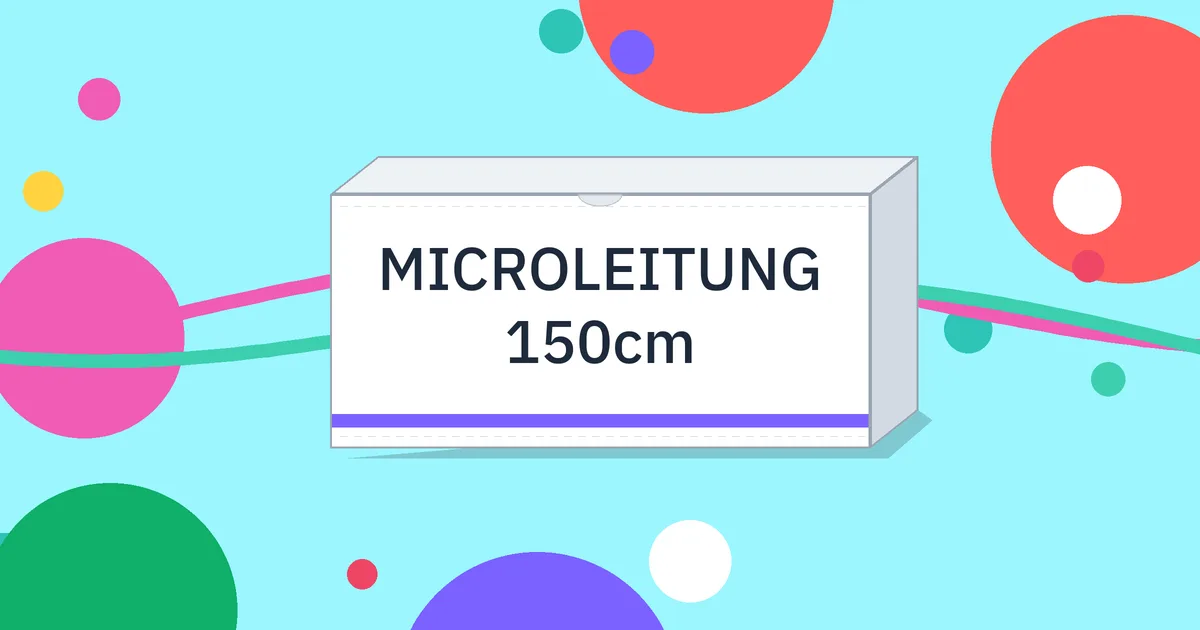 Symbolbild: Packung mit der Aufschrift MICROLEITUNG 150cm (PZN 07264481) – Verfügbarkeit und Bezug in Apotheken in Frankfurt am Main