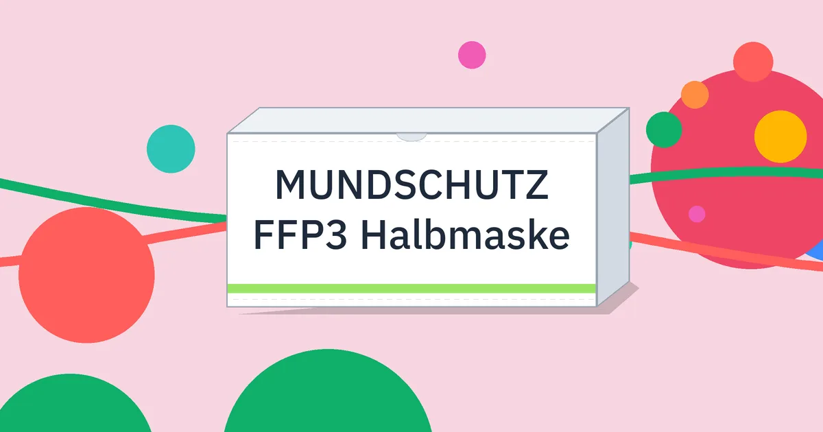 Symbolbild: Packung mit der Aufschrift MUNDSCHUTZ FFP3 Halbmaske (PZN 00492262) – Verfügbarkeit und Bezug in Apotheken in Frankfurt am Main