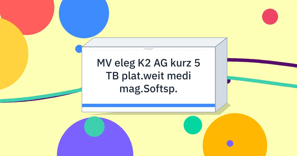 Symbolbild: Packung mit der Aufschrift MV eleg K2 AG kurz 5 TB plat.weit medi mag.Softsp. (PZN 14635541) – Verfügbarkeit und Bezug in Apotheken in Frankfurt am Main