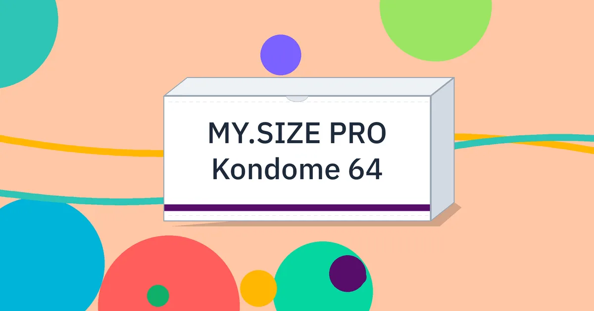 Symbolbild: Packung mit der Aufschrift MY.SIZE PRO Kondome 64 (PZN 17458068) – Verfügbarkeit und Bezug in Apotheken in Frankfurt am Main