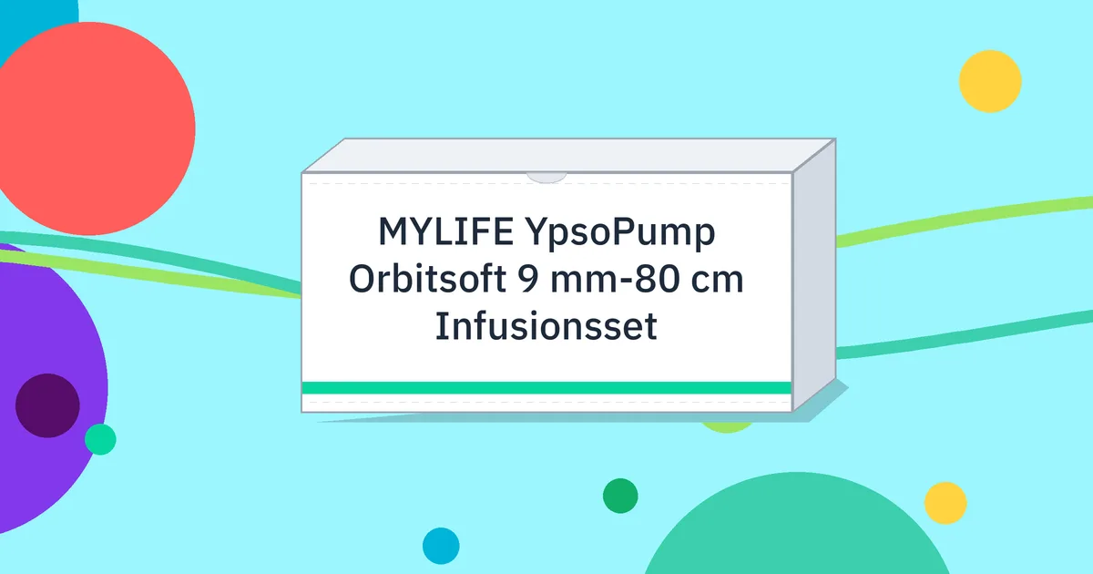 Symbolbild: Packung mit der Aufschrift MYLIFE YpsoPump Orbitsoft 9 mm-80 cm Infusionsset (PZN 11012928) – Verfügbarkeit und Bezug in Apotheken in Frankfurt am Main