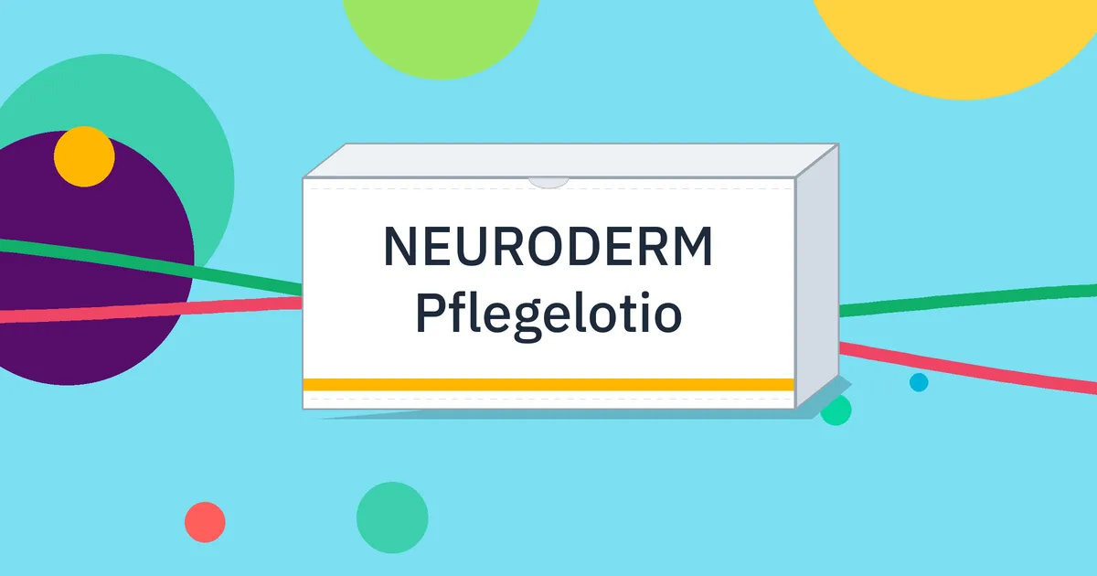 Symbolbild: Packung mit der Aufschrift NEURODERM Pflegelotio (PZN 14058032) – Verfügbarkeit und Bezug in Apotheken in Frankfurt am Main