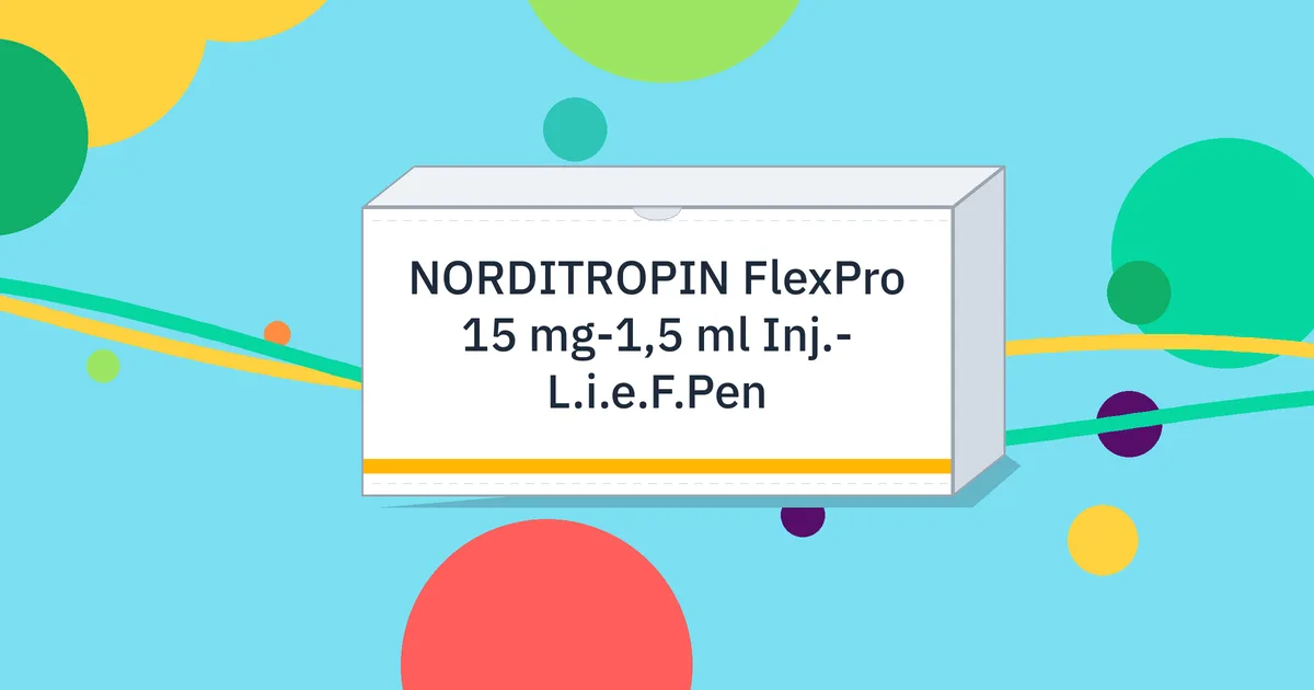 Symbolbild: Packung mit der Aufschrift NORDITROPIN FlexPro 15 mg-1,5 ml Inj.-L.i.e.F.Pen (PZN 11871198) – Verfügbarkeit und Bezug in Apotheken in Frankfurt am Main