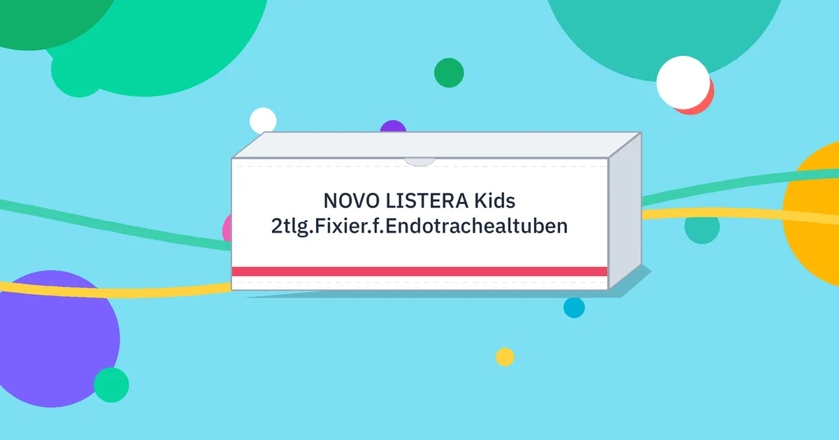 Symbolbild: Packung mit der Aufschrift NOVO LISTERA Kids 2tlg.Fixier.f.Endotrachealtuben (PZN 20312960) – Verfügbarkeit und Bezug in Apotheken in Frankfurt am Main