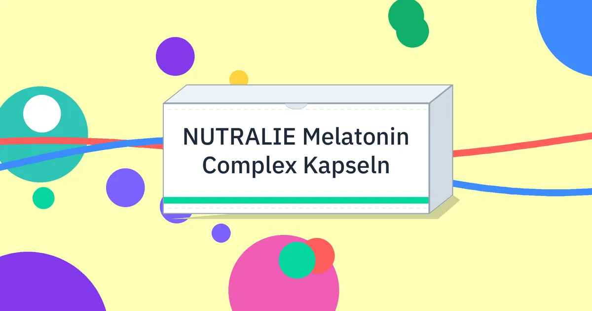 Symbolbild: Packung mit der Aufschrift NUTRALIE Melatonin Complex Kapseln (PZN 18407966) – Verfügbarkeit und Bezug in Apotheken in Frankfurt am Main