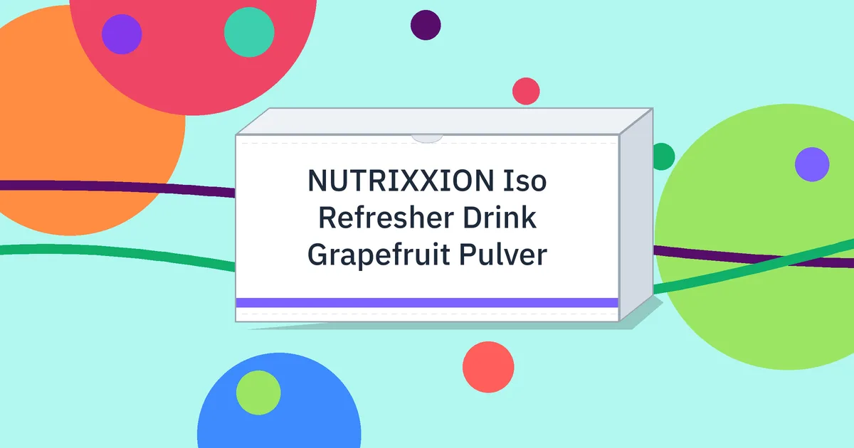 Symbolbild: Packung mit der Aufschrift NUTRIXXION Iso Refresher Drink Grapefruit Pulver (PZN 14213159) – Verfügbarkeit und Bezug in Apotheken in Frankfurt am Main