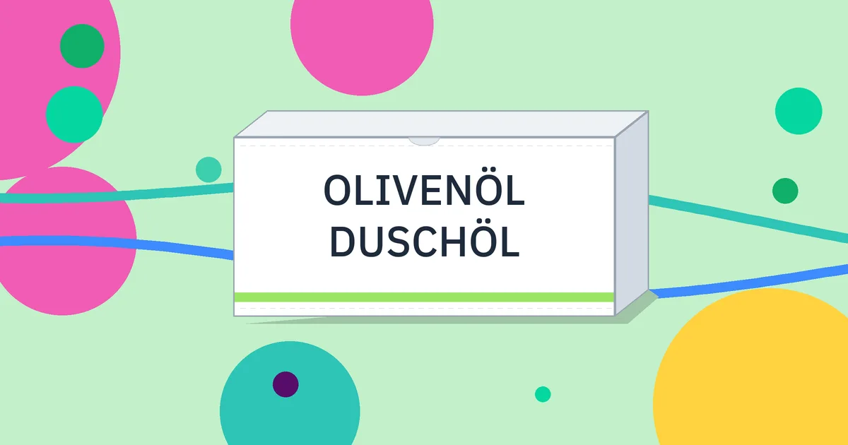 Symbolbild: Packung mit der Aufschrift OLIVENÖL DUSCHÖL (PZN 19279625) – Verfügbarkeit und Bezug in Apotheken in Frankfurt am Main