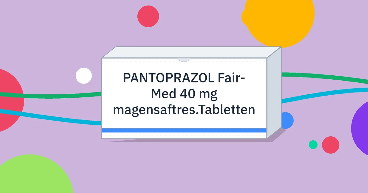 Symbolbild: Packung mit der Aufschrift PANTOPRAZOL Fair-Med 40 mg magensaftres.Tabletten (PZN 15243435) – Verfügbarkeit und Bezug in Apotheken in Frankfurt am Main