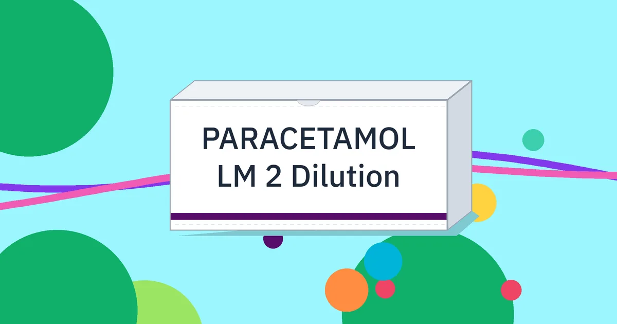 Symbolbild: Packung mit der Aufschrift PARACETAMOL LM 2 Dilution (PZN 12976172) – Verfügbarkeit und Bezug in Apotheken in Frankfurt am Main