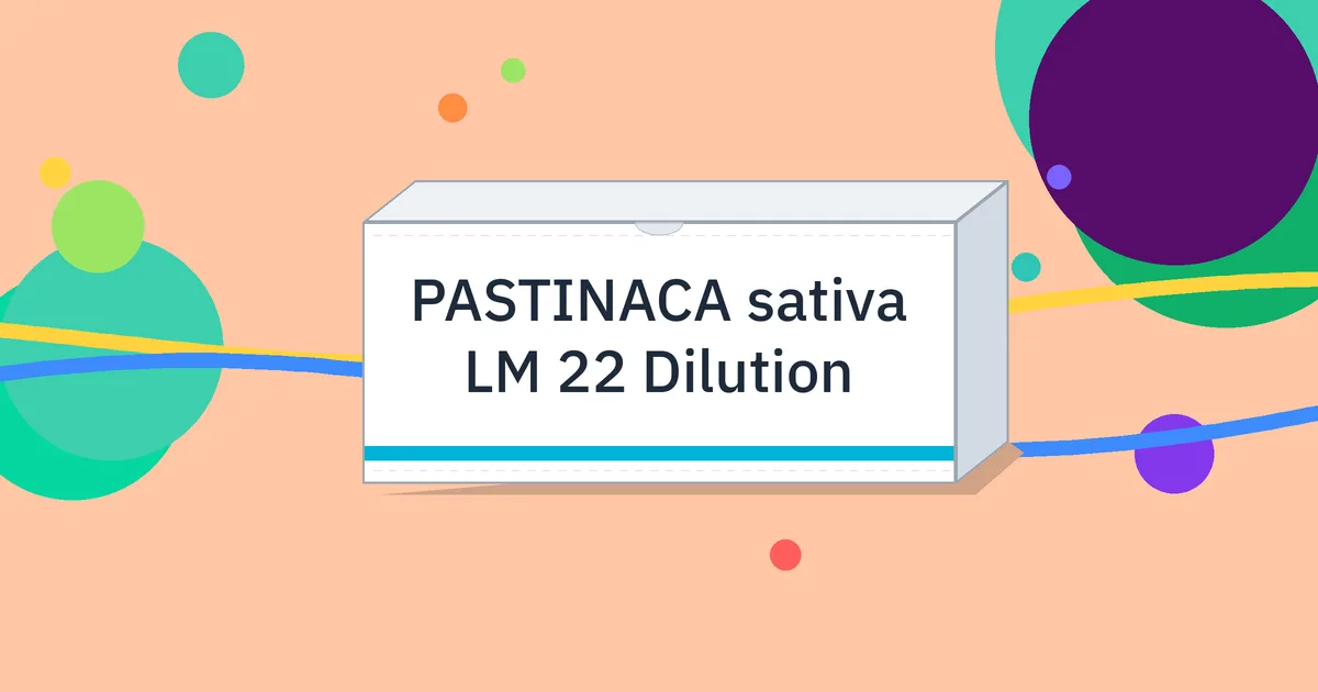 Symbolbild: Packung mit der Aufschrift PASTINACA sativa LM 22 Dilution (PZN 13632440) – Verfügbarkeit und Bezug in Apotheken in Frankfurt am Main