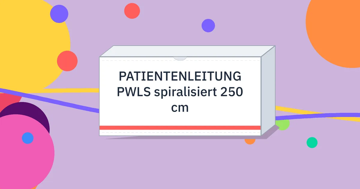 Symbolbild: Packung mit der Aufschrift PATIENTENLEITUNG PWLS spiralisiert 250 cm (PZN 11015803) – Verfügbarkeit und Bezug in Apotheken in Frankfurt am Main
