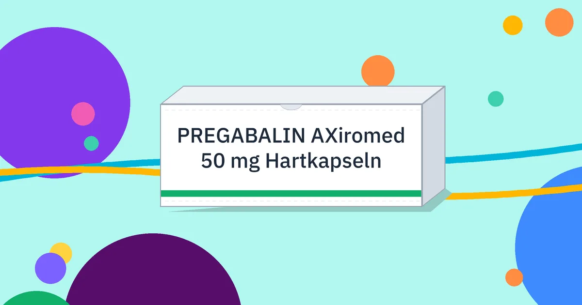 Symbolbild: Packung mit der Aufschrift PREGABALIN AXiromed 50 mg Hartkapseln (PZN 18488462) – Verfügbarkeit und Bezug in Apotheken in Frankfurt am Main