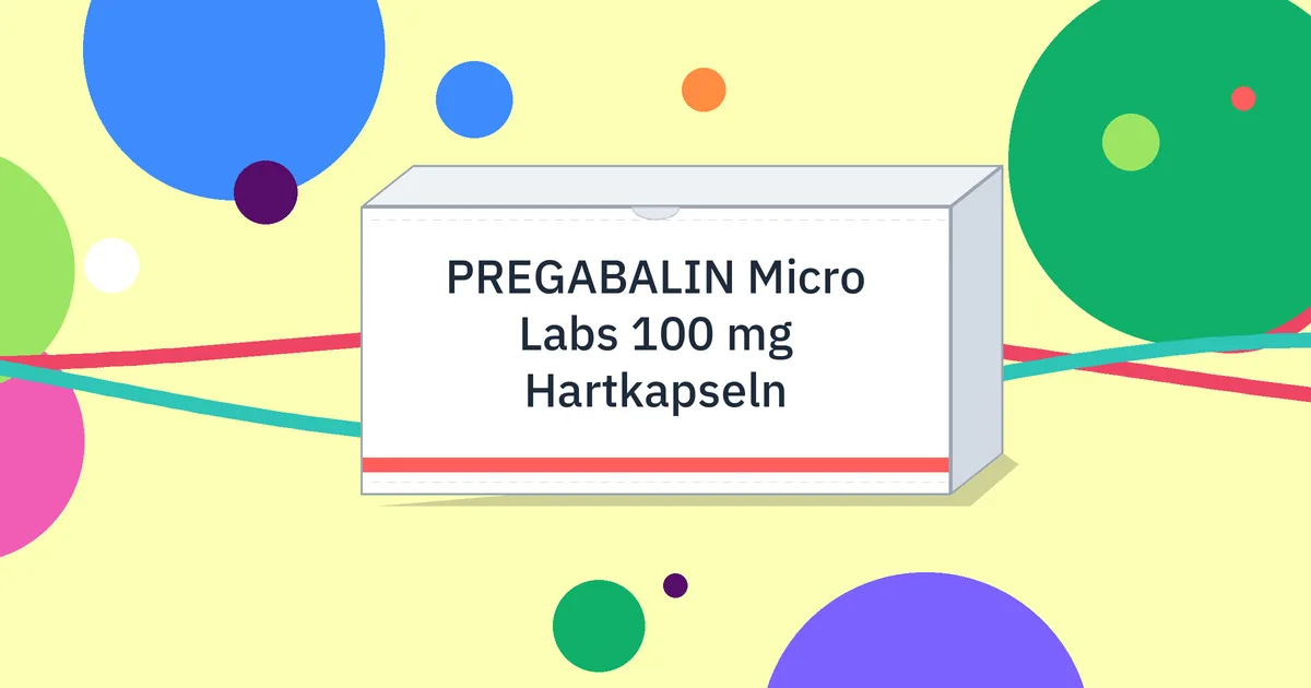 Symbolbild: Packung mit der Aufschrift PREGABALIN Micro Labs 100 mg Hartkapseln (PZN 19377500) – Verfügbarkeit und Bezug in Apotheken in Frankfurt am Main
