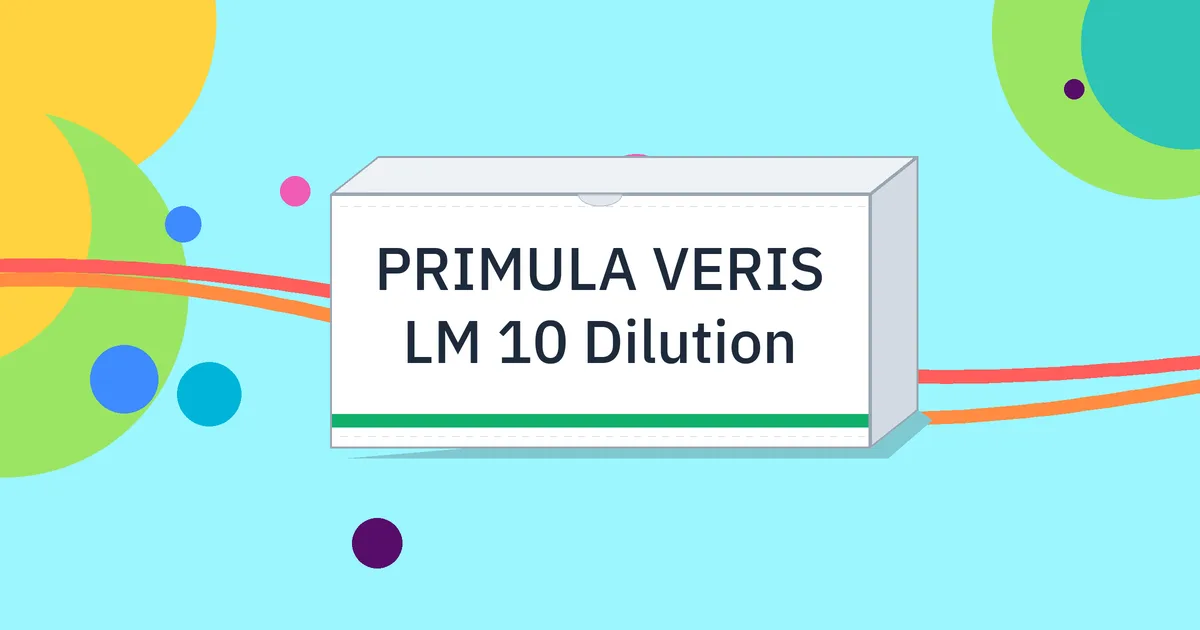 Symbolbild: Packung mit der Aufschrift PRIMULA VERIS LM 10 Dilution (PZN 13667473) – Verfügbarkeit und Bezug in Apotheken in Frankfurt am Main