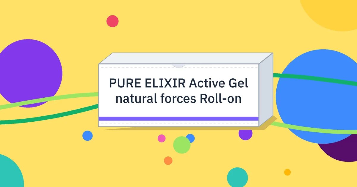 Symbolbild: Packung mit der Aufschrift PURE ELIXIR Active Gel natural forces Roll-on (PZN 10949053) – Verfügbarkeit und Bezug in Apotheken in Frankfurt am Main