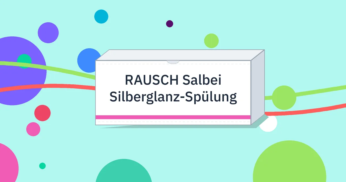 Symbolbild: Packung mit der Aufschrift RAUSCH Salbei Silberglanz-Spülung (PZN 18020138) – Verfügbarkeit und Bezug in Apotheken in Frankfurt am Main