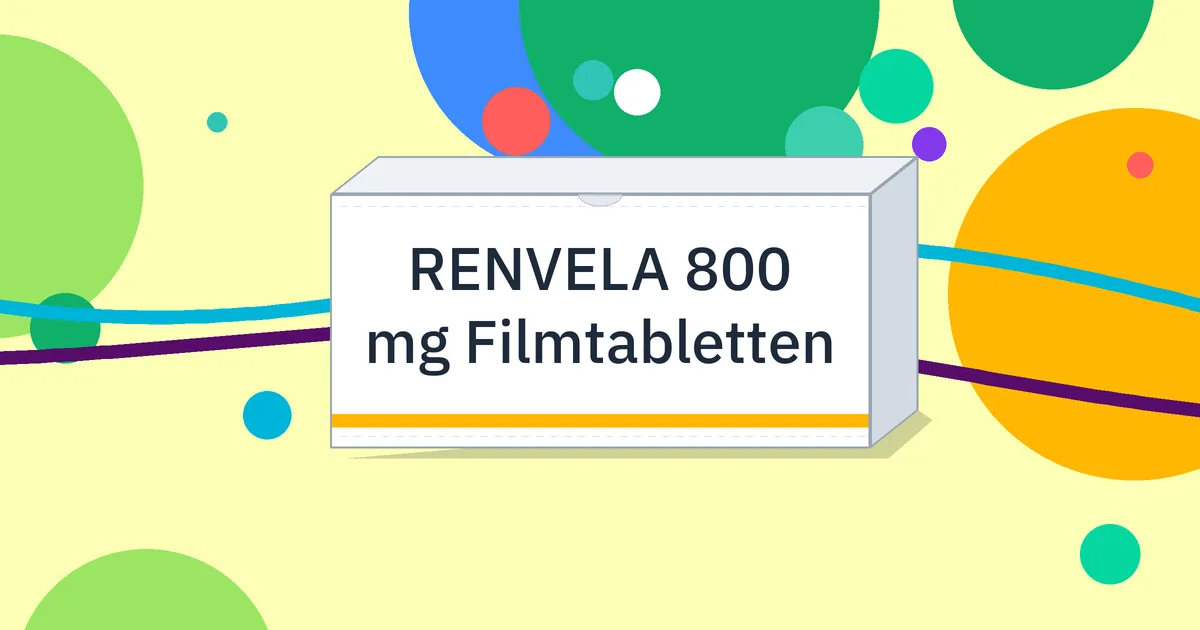 Symbolbild: Packung mit der Aufschrift RENVELA 800 mg Filmtabletten (PZN 07776815) – Verfügbarkeit und Bezug in Apotheken in Frankfurt am Main
