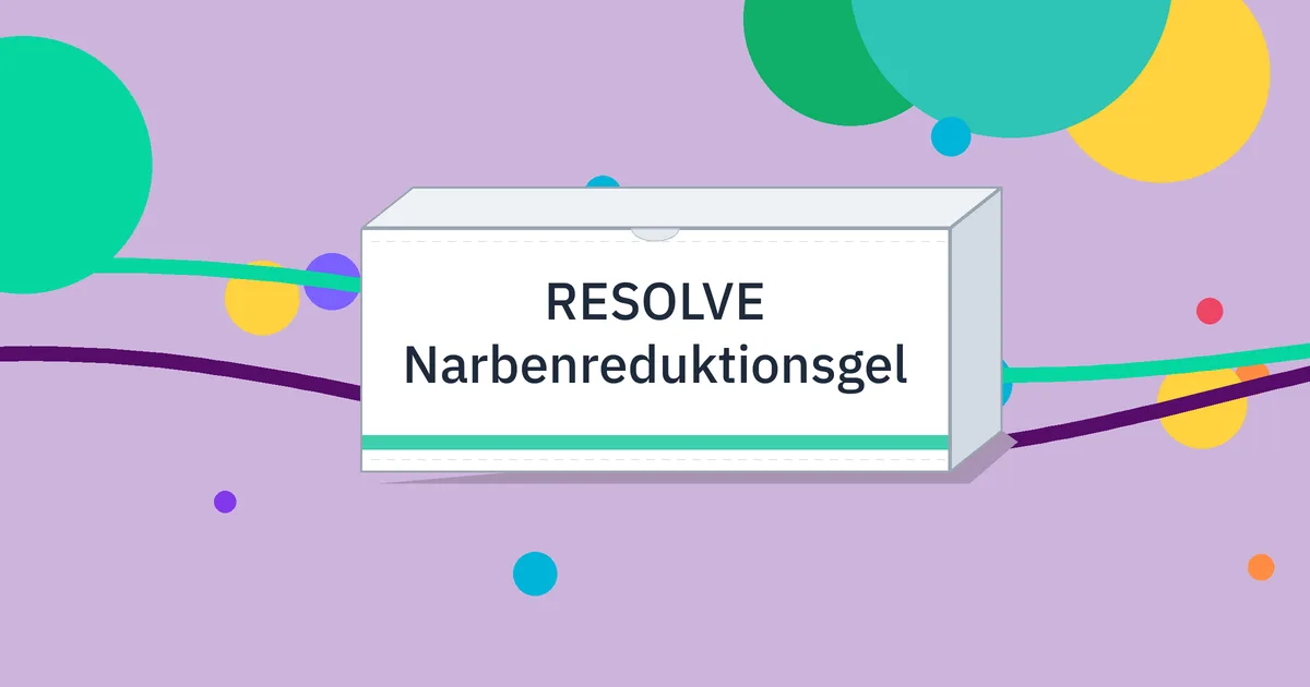 Symbolbild: Packung mit der Aufschrift RESOLVE Narbenreduktionsgel (PZN 20129167) – Verfügbarkeit und Bezug in Apotheken in Frankfurt am Main